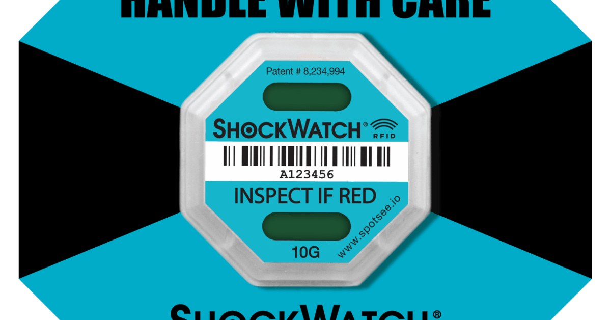 ShockWatch RFID 10G & Ring Label (Teal) - SRV Damage Preventions