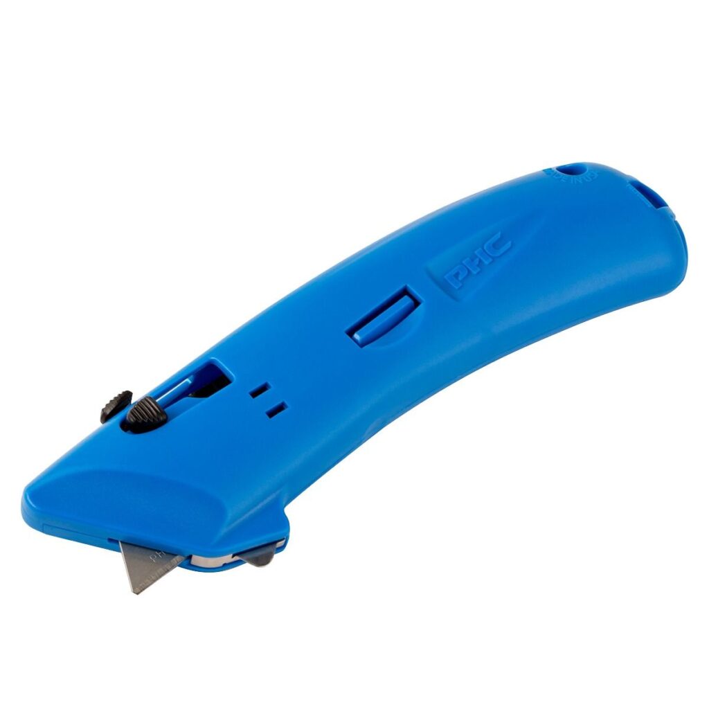 EZAR Auto Retract Safety Cutter with Tape Splitter - SRV Damage Preventions