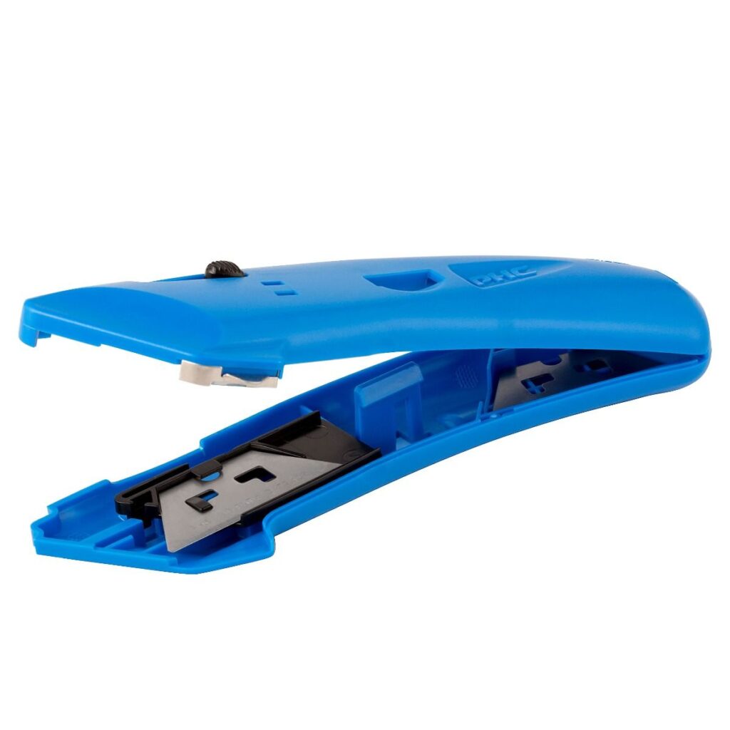 EZAR Auto Retract Safety Cutter with Tape Splitter - SRV Damage Preventions